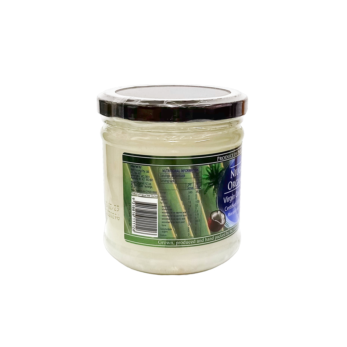 Niugini Organics Cold Pressed Virgin Coconut Oil 320ml ACO Certified 1 ...