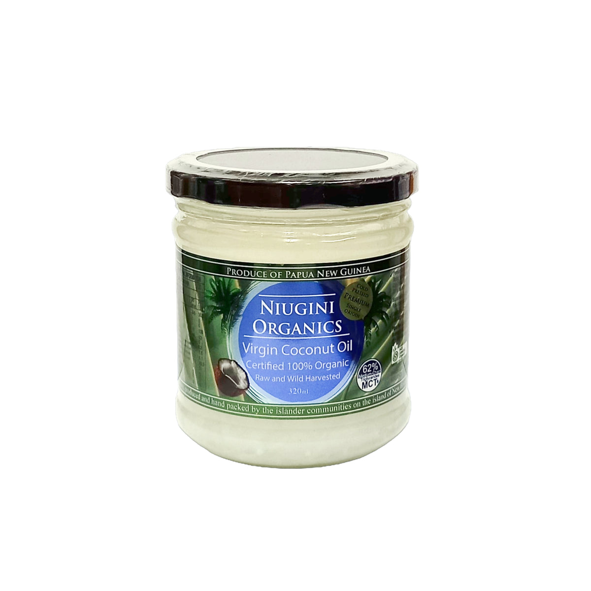 Niugini Organics Cold Pressed Virgin Coconut Oil 320ml ACO Certified 1 ...