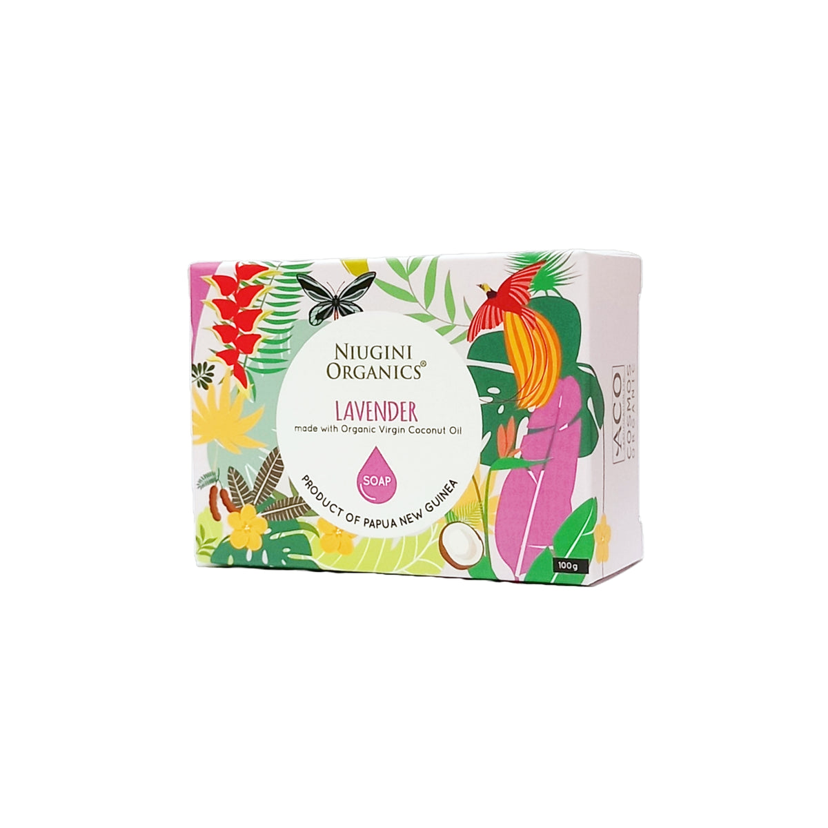 Niugini Organics 有機冷壓初榨椰子油皂 100g (含有薰衣草精油) | [A CAP Coconut Oil - A ...